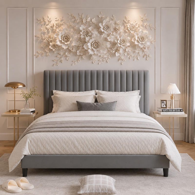 Channel Velvet Bed - Etsy