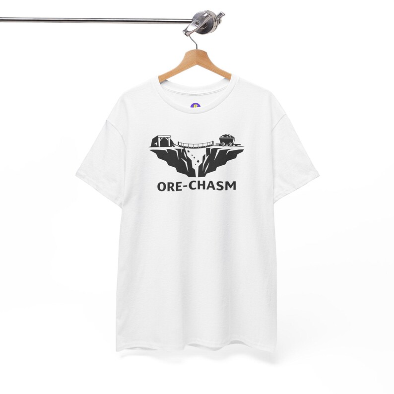 Ore-chasm Bridge Illustration T-shirt | Mining Logo, Canyon Graphic - Etsy