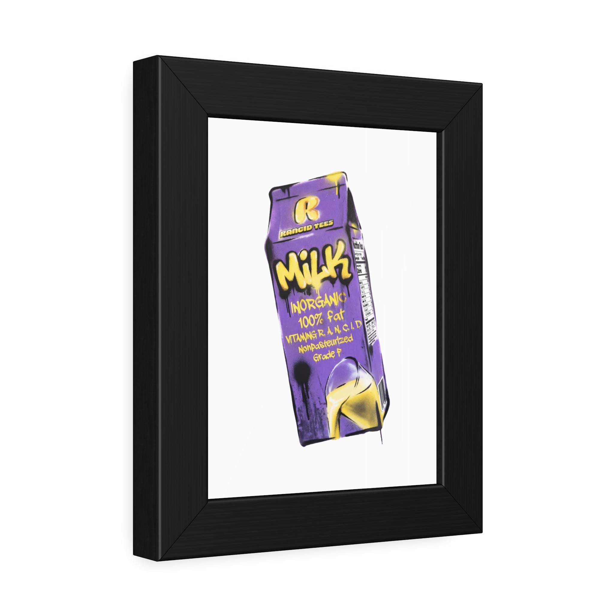 Rancid Milk Carton Poster Framed Paper Poster | Pop Art Beverage Print ...