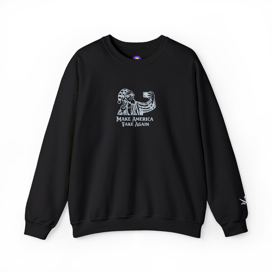 Uncle Sam Selfie Make America Fake Again MAGA Parody Sweater ...