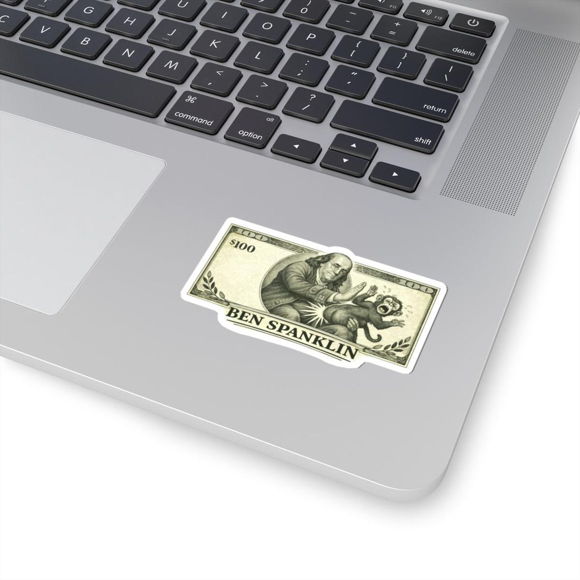 Ben Spanklin Parody Dollar Bill Kiss-cut Sticker | Funny Money Decal - Etsy