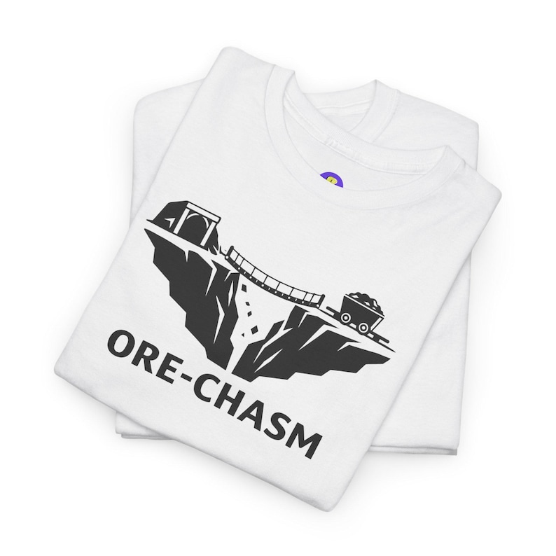 Ore-chasm Bridge Illustration T-shirt | Mining Logo, Canyon Graphic - Etsy