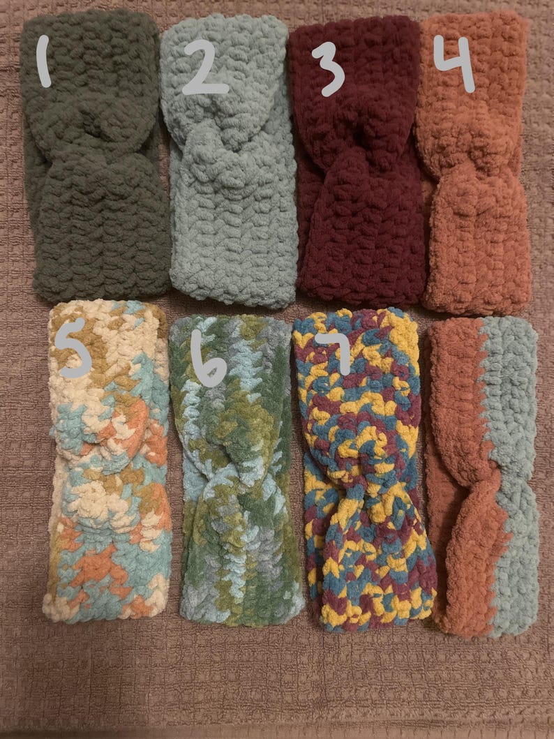 Cottage Core Crochet Headband | Handmade, Boho, Hippie, Rustic, Plush ...