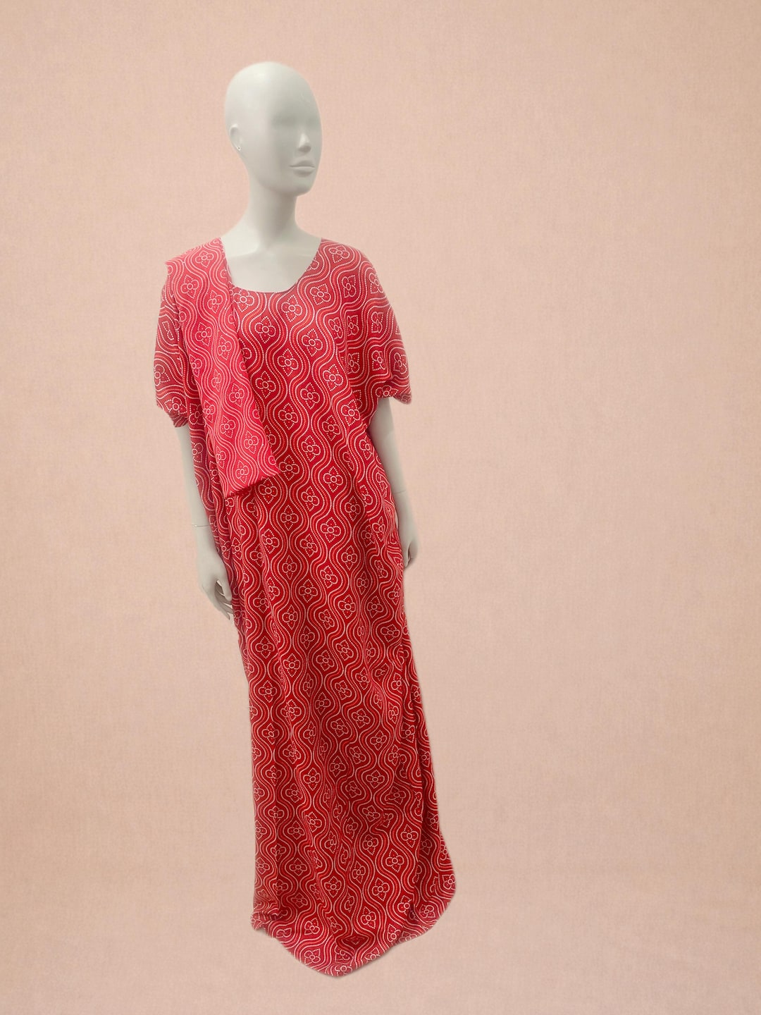Somali Baati Set | Red Modest Maxi Dress With Garbasaar - Etsy