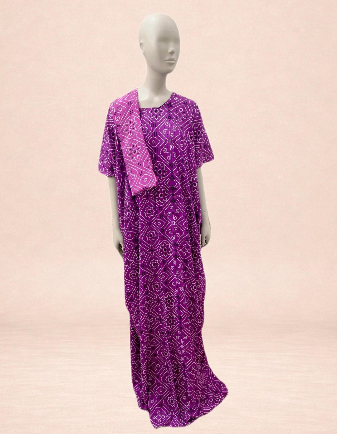 Somali Baati Set | Purple Modest Maxi Dress With Garbasaar - Etsy