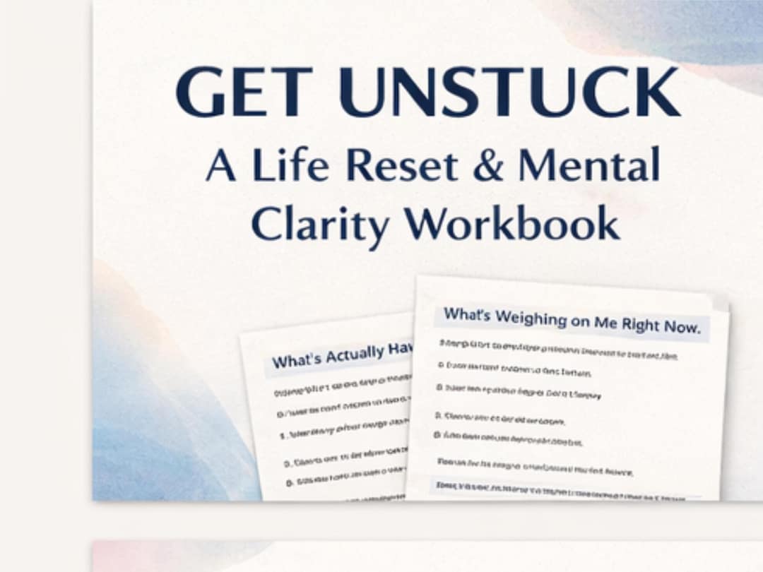 Get Unstuck Workbook | Life Reset and Mental Clarity Journal for ...