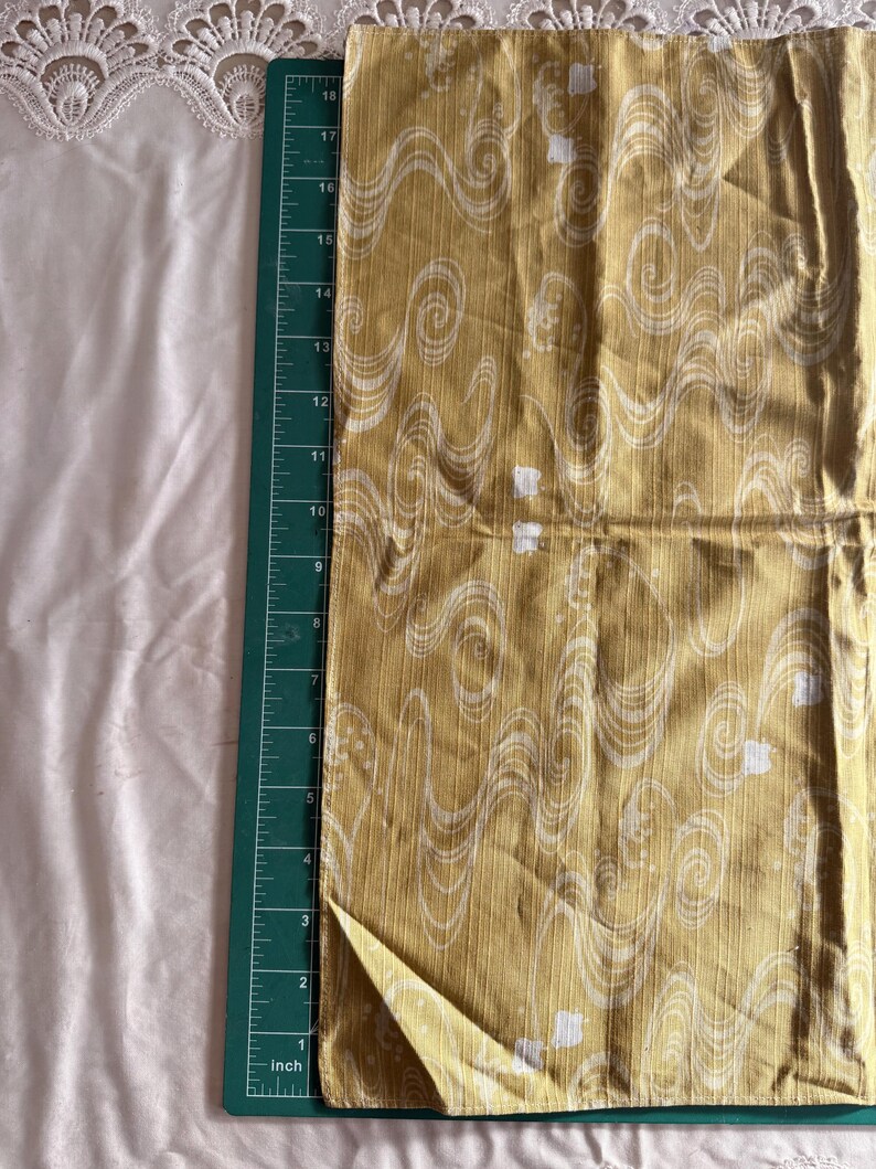 Vintage Musubi Furoshiki – 19x19 Japanese Cotton Wrap – Mustard Kanze ...