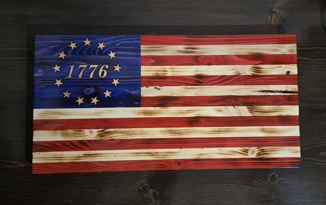 Wood 1776 Flag - Etsy