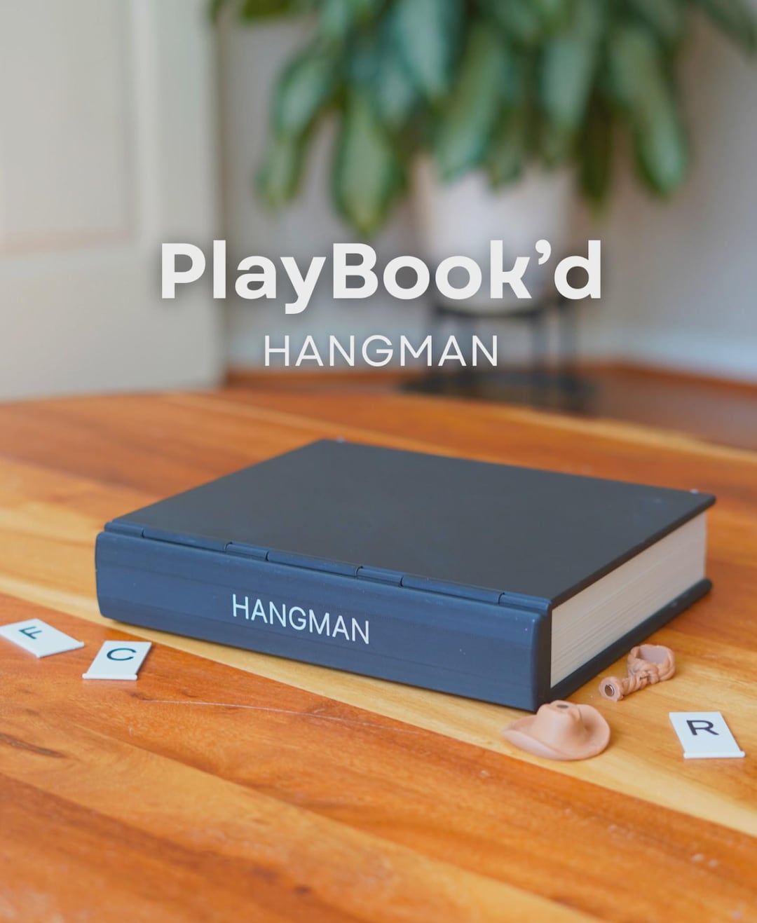 Playbook'd Magnetic Hangman Book Game – Play & Store Like a Hardcover ...