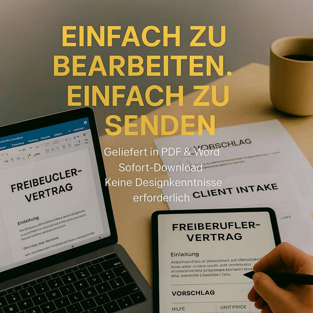 Freelancer Contract Template Bundle | Invoice, Proposal Client Forms ...