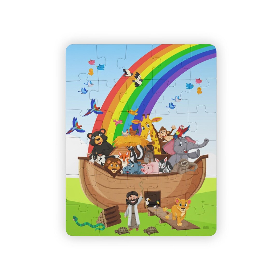 Noah's Ark Kids' Puzzle, 30-piece - Etsy