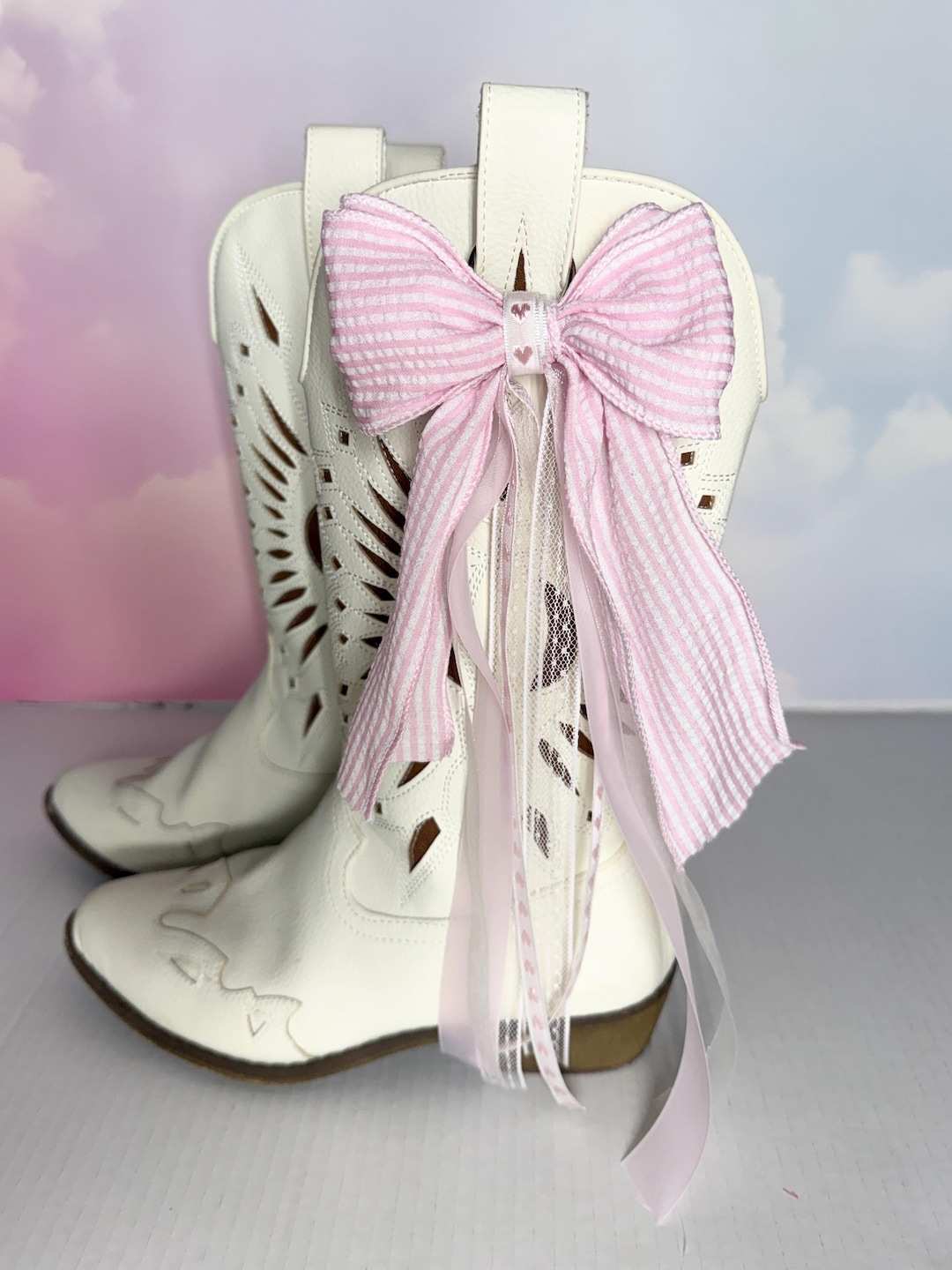 Megan Concert Bows for Cowboy Boots | Pink Bows for Cowboy Boots ...