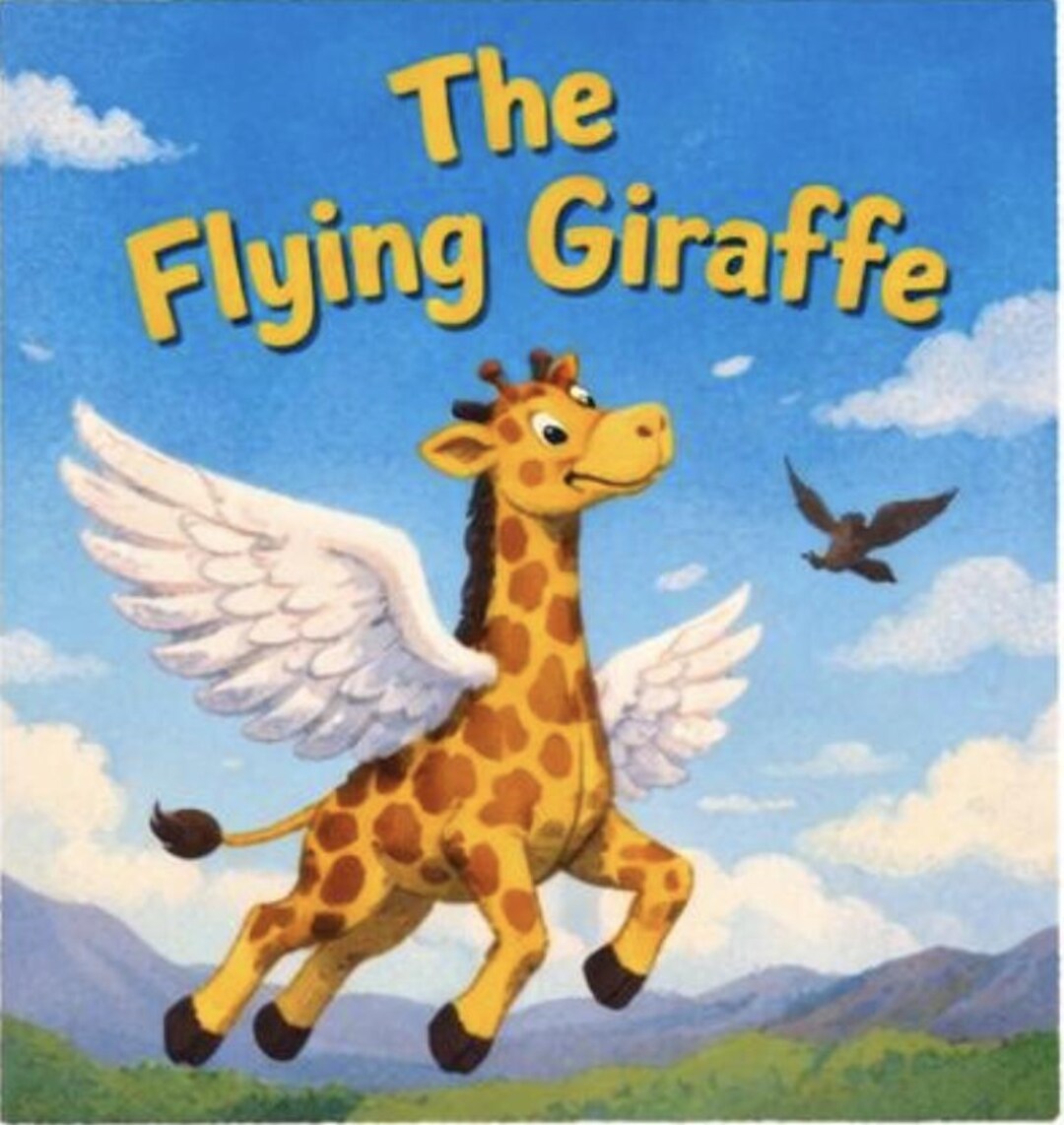 The Flying Giraffe is a Great Read for Kids - Etsy