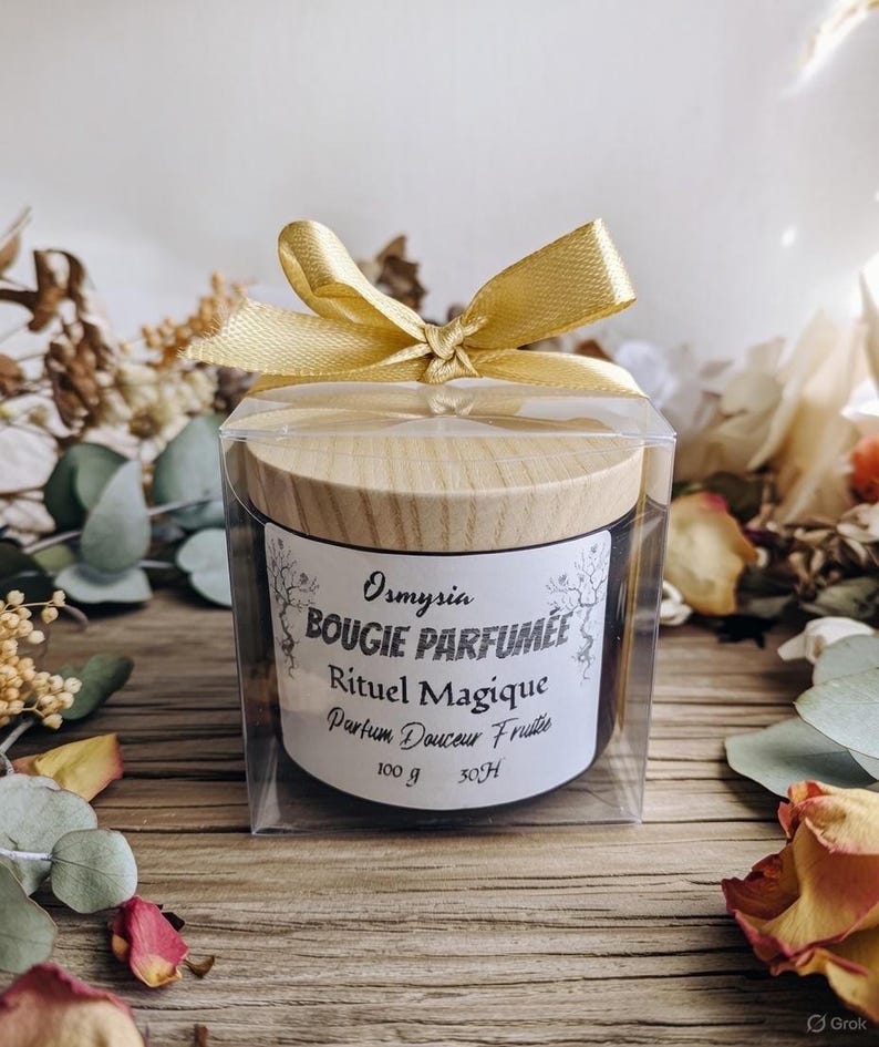 Bougie parfumée artisanale – Bougie amour en cire de soja – Cadeau ...
