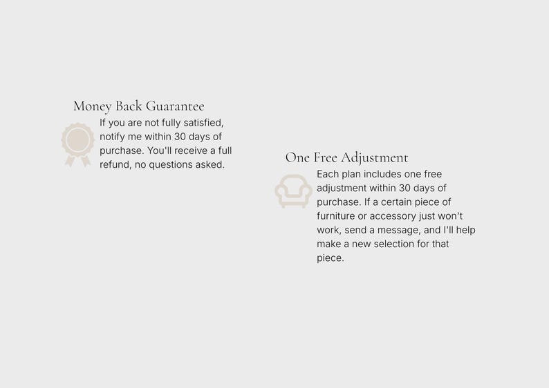 Neutral Home Office Design Plan | Digital Interior Design Guide (PDF ...