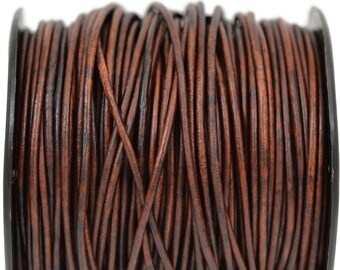 Leather Cord Brown | Etsy