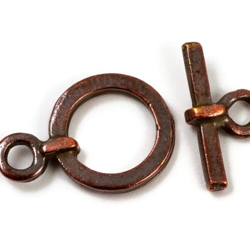 Small Toggle Clasp Fine Silver Mykonos Beads QTY: 4 or - Etsy