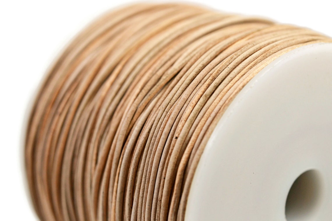 1mm Natural Leather Cord Matte Finish - Etsy