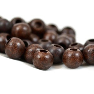 8mm Round Ceramic Bead Bitter Chocolate Mykonos Beads Qty: 12 or 50 - Etsy