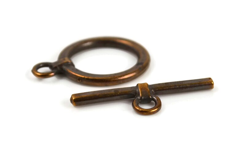 Large Toggle Clasp - Antique Brass - Mykonos Beads - Pkg 2 - Etsy