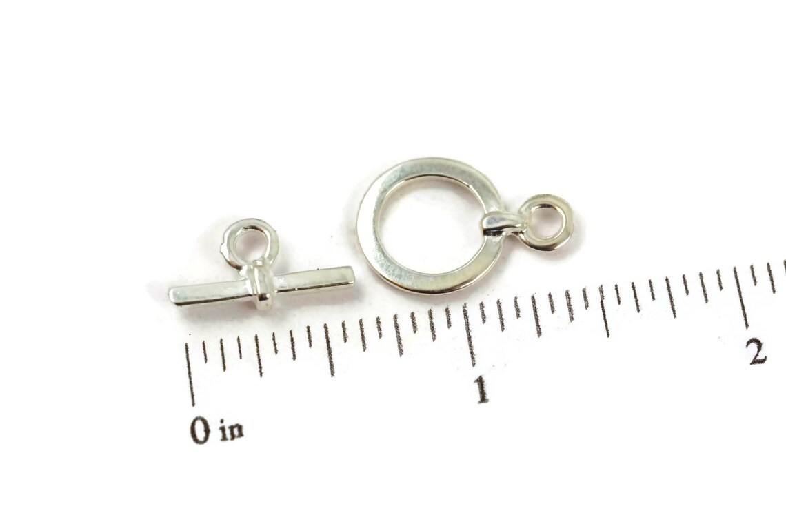 Small Toggle Clasp Fine Silver Mykonos Beads QTY: 4 or - Etsy