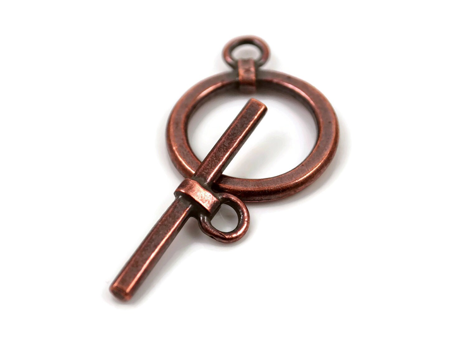 Large Toggle Clasp Bronze Rustic Simple Clasp Mykonos - Etsy