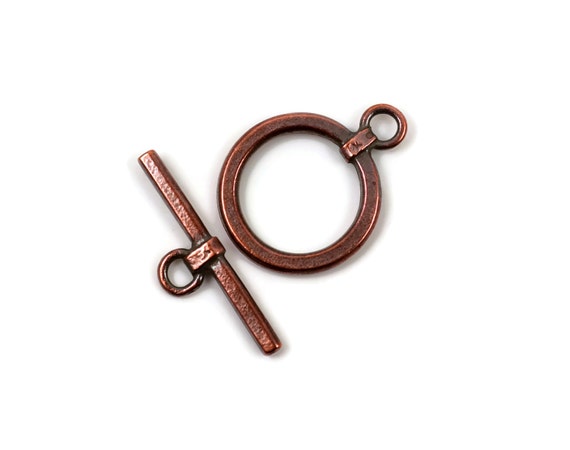 Large Toggle Clasp Bronze Rustic Simple Clasp Mykonos | Etsy