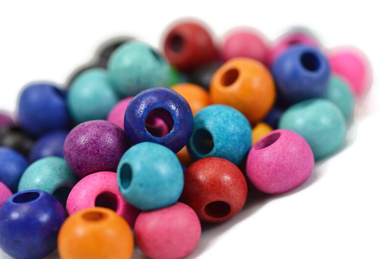 8mm Round Ceramic Bead Bright Color Mix Mykonos Beads - Etsy