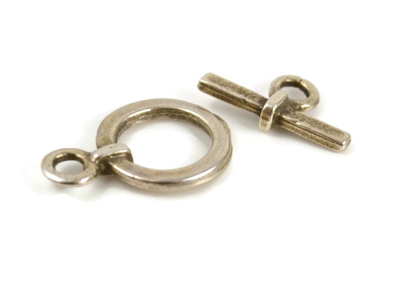 Small Toggle Clasp Pewter Rustic Simple Clasp Mykonos - Etsy