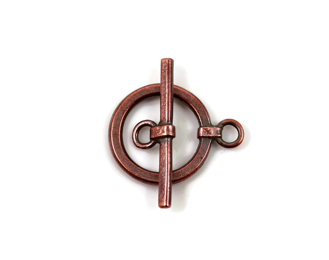 Large Toggle Clasp Bronze Rustic Simple Clasp Mykonos - Etsy