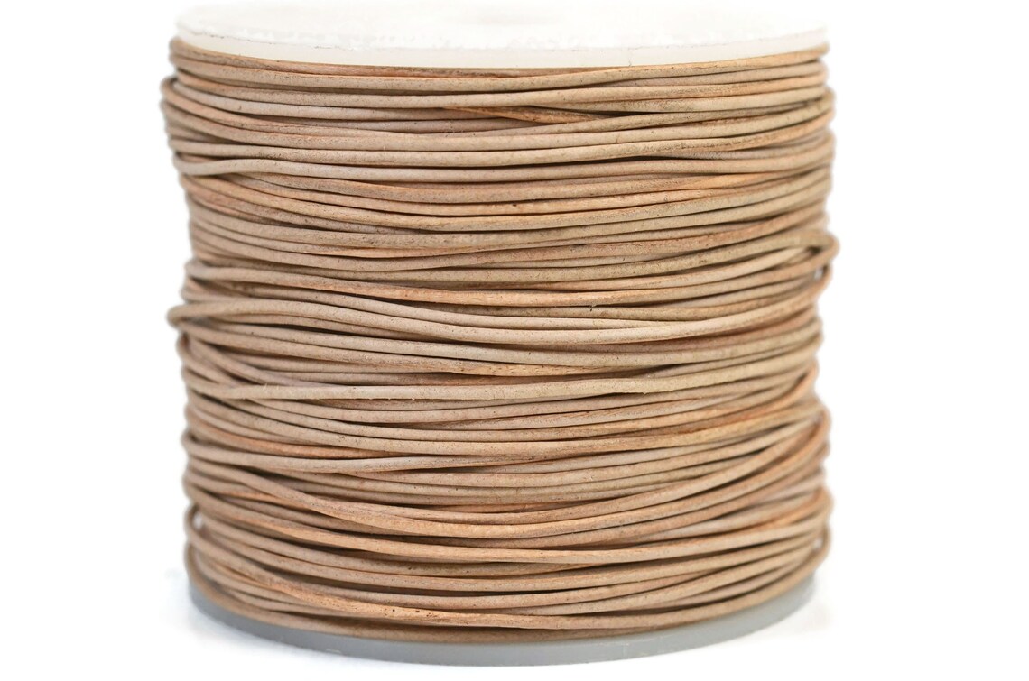 1mm Natural Leather Cord Matte Finish - Etsy