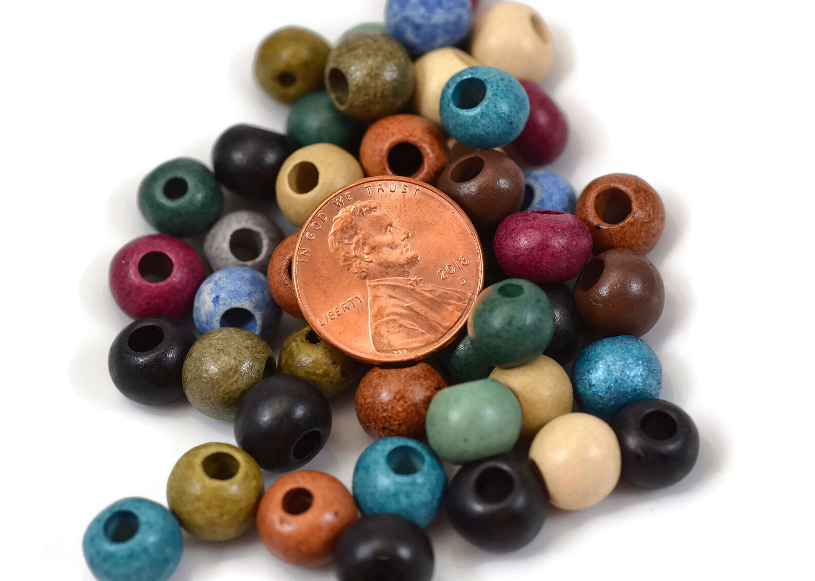 8mm Round Ceramic Bead Earthy Color Mix Mykonos Beads - Etsy