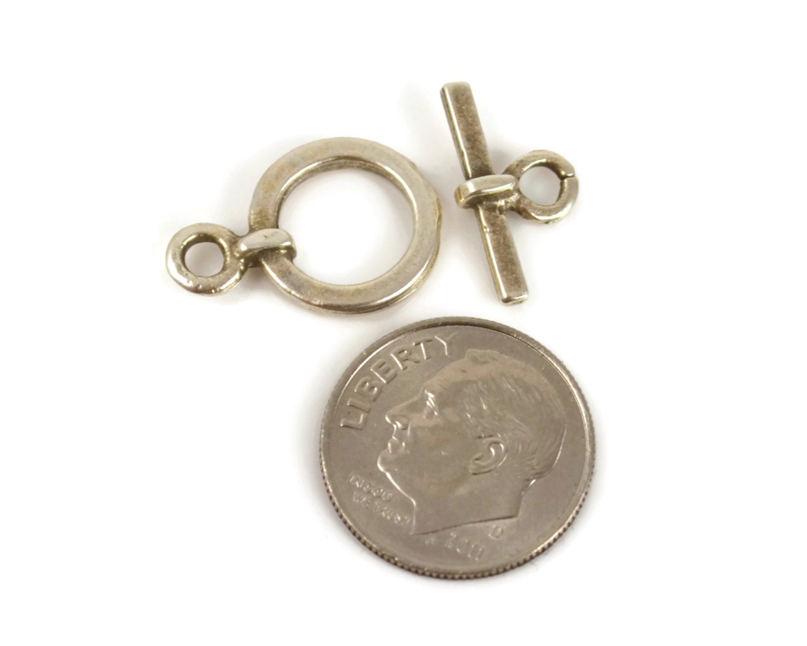 Small Toggle Clasp Pewter Rustic Simple Clasp Mykonos - Etsy