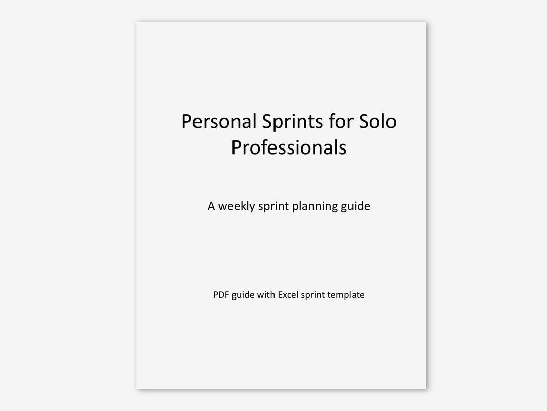 Personal Sprint Planning Guide for Freelancers | Weekly Focus System ...