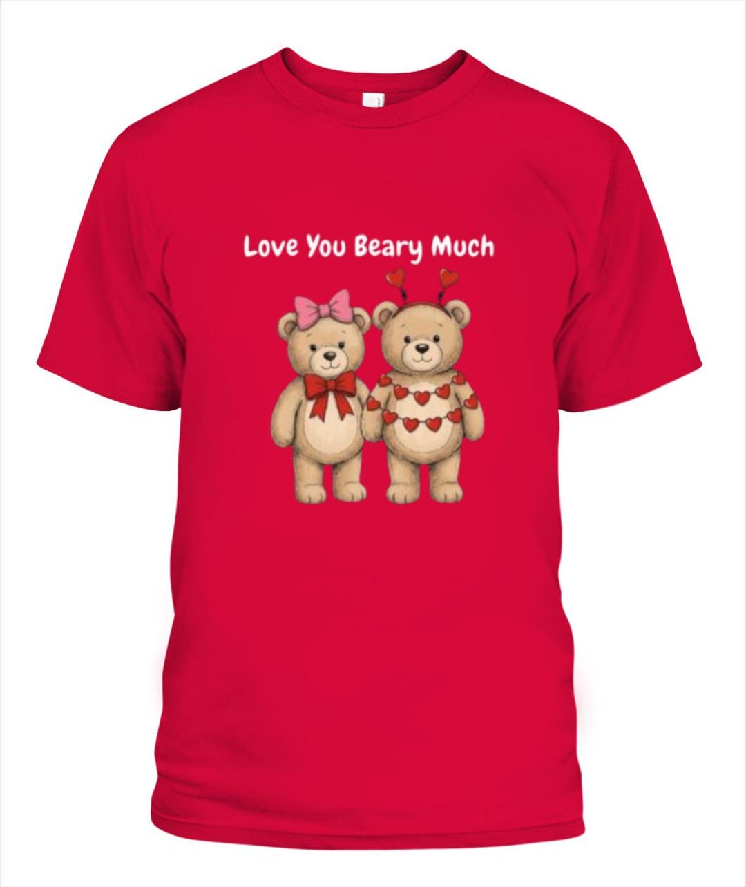 Valentine's Day Cute Bear Shirt, Aesthetic T-shirt, Unisex Graphic Tee ...