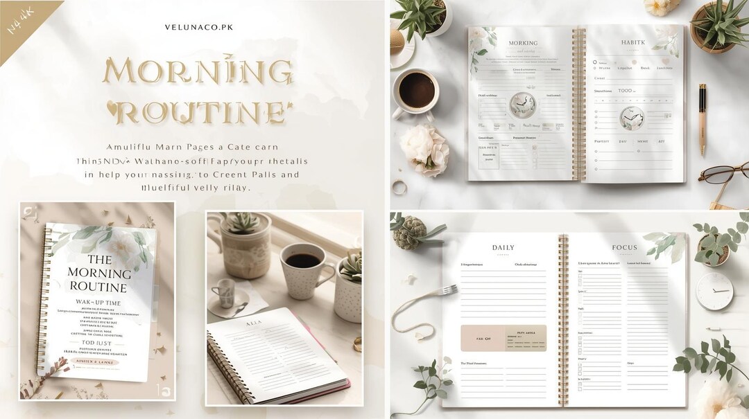 Morning Routine Planner | Printable Daily Routine Planner PDF - Etsy