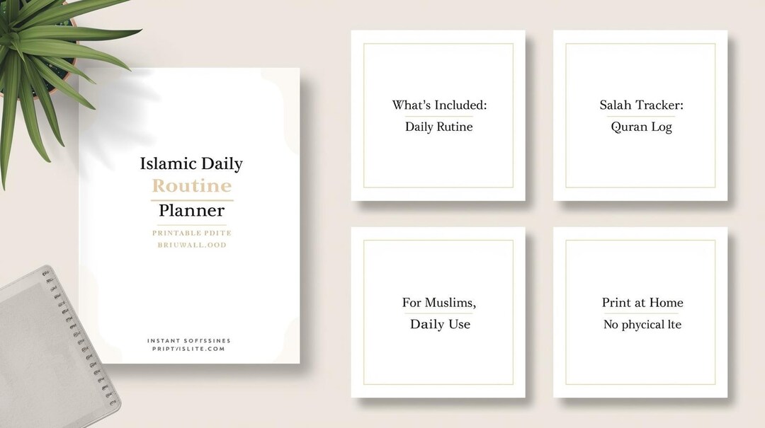 Islamic Daily Routine Planner Printable PDF | Prayer & Lifestyle ...