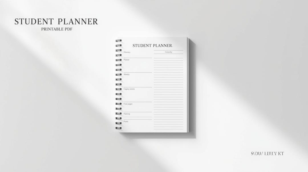 Student Planner Printable PDF | Daily Study & Academic Organizer - Etsy ...