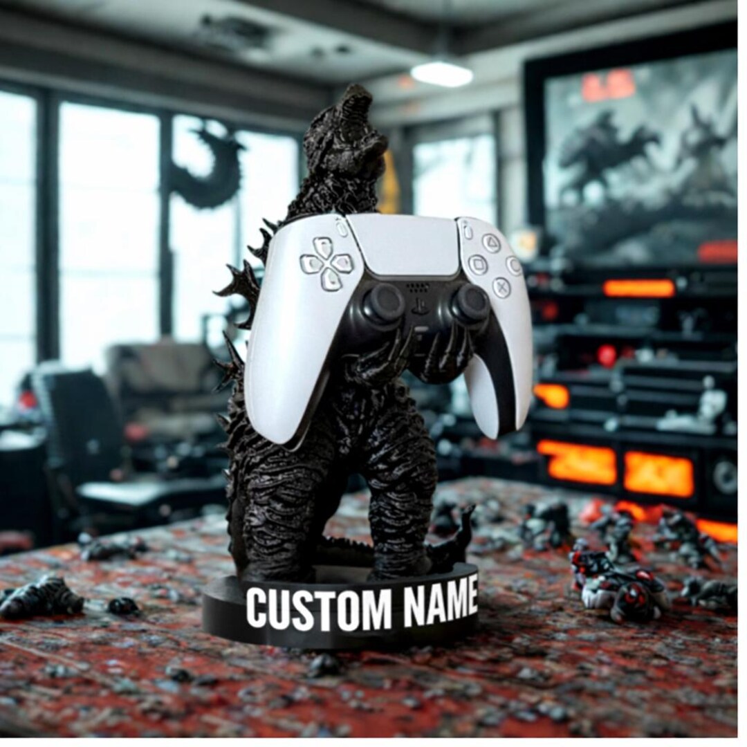 Dinosaur Game Controller Stand – Custom Name 3D Printed Holder - Etsy
