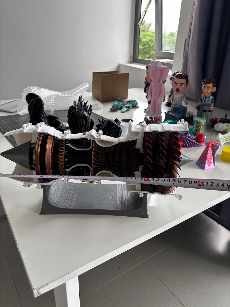 Low Bypass Turbofan Engine 3D Printed Model – No Motor – Jet Engine ...