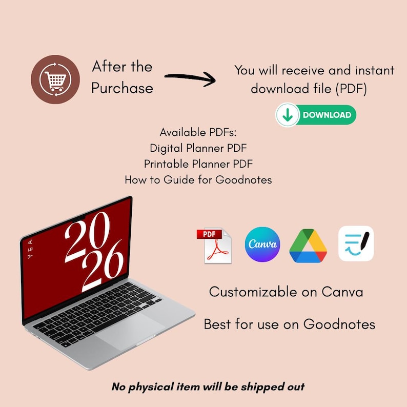 RED 2026 ADHD Planner Printable for Adults|digital ADHD Planner|all in ...