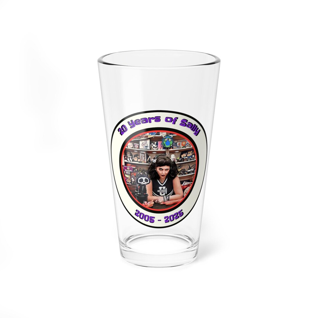 Sally the Zombie Cheerleader 20th Anniversary Glass | Horror Host, Pint ...