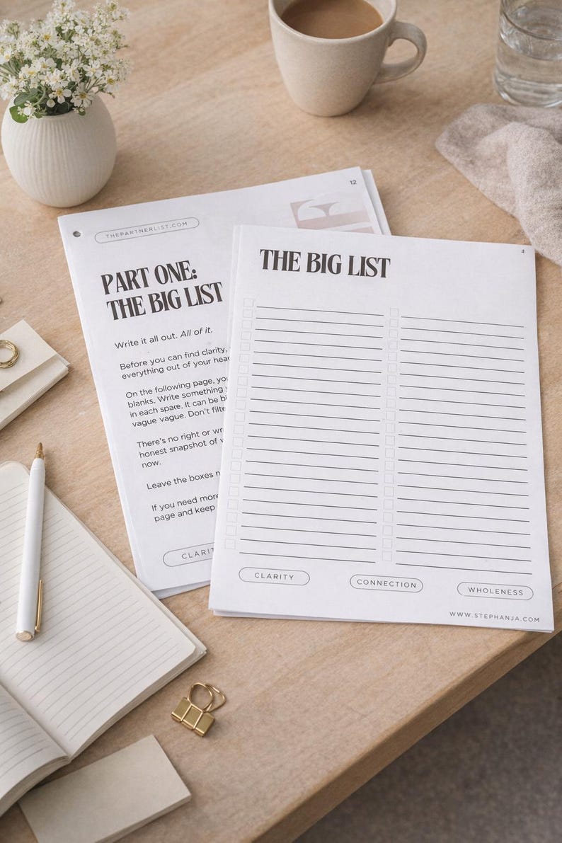 The Partner List {that Actually Works} - A Guided Relationship Clarity ...