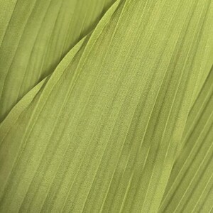 1.5 Meters Wide Green Ruffle Pleated Pearl Yarn Chiffon Fabric ...