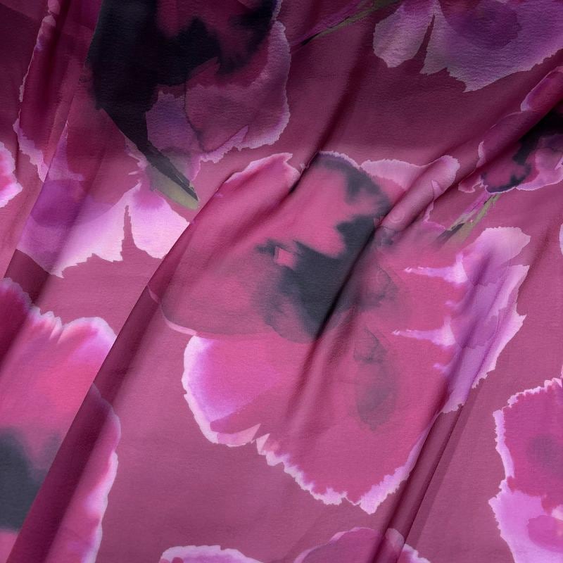 Fuschia Chiffon Dress - Etsy