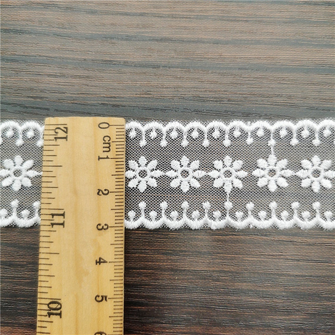 5 Yard 3cm 1.18 Wide Ivory Mesh Fabric Embroidery Dress - Etsy