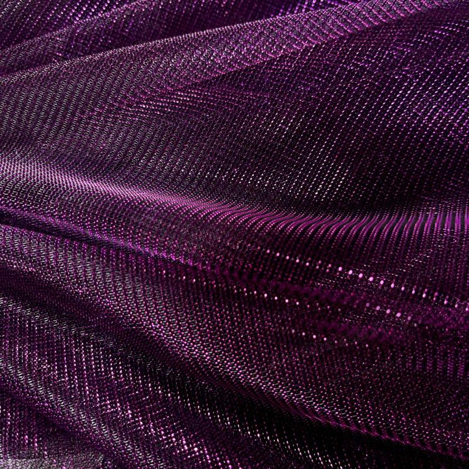 1.5 Meters Wide Sparkling Dark Purple Gradient Texture Laser Mesh ...