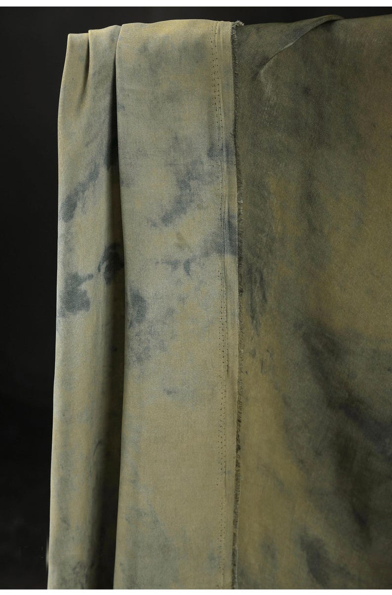 1.45 Meters Wide Dark Green Splashed Ink Dirty Dye Stir Fried Printed ...