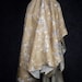 1.4 Meters Wide Khaki Cotton Blended Slightly Transparent Tattered Yarn ...