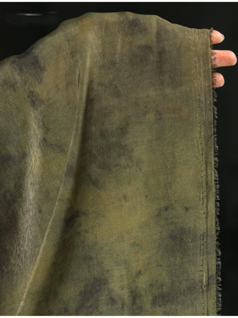 1.45 Meters Wide Dark Green Splashed Ink Dirty Dye Stir Fried Printed ...
